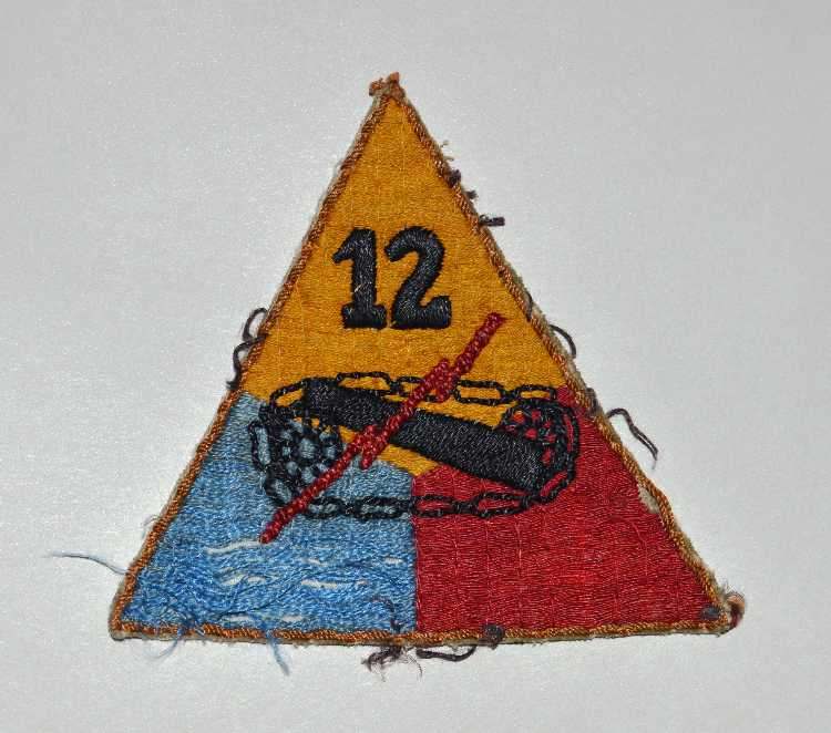 12th Armored Division patch - ARMY AND USAAF - U.S. Militaria Forum