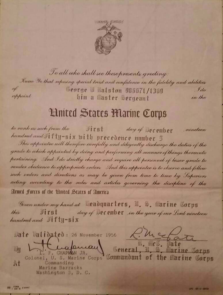 More of my Marine Corps Commandant autographs - EPHEMERA, PHOTOGRAPHS ...