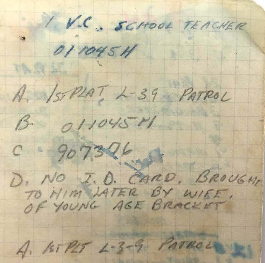 Vietnam War in country USMC 1st Sgt ops notebooks 1966-67 - EPHEMERA ...