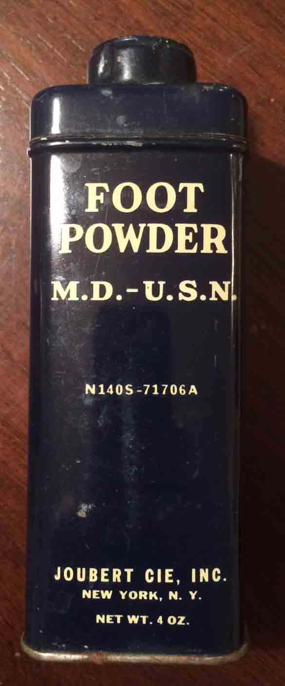 Foot Powder M.D. U.S.N. - FIELD & PERSONAL GEAR SECTION - U.S ...