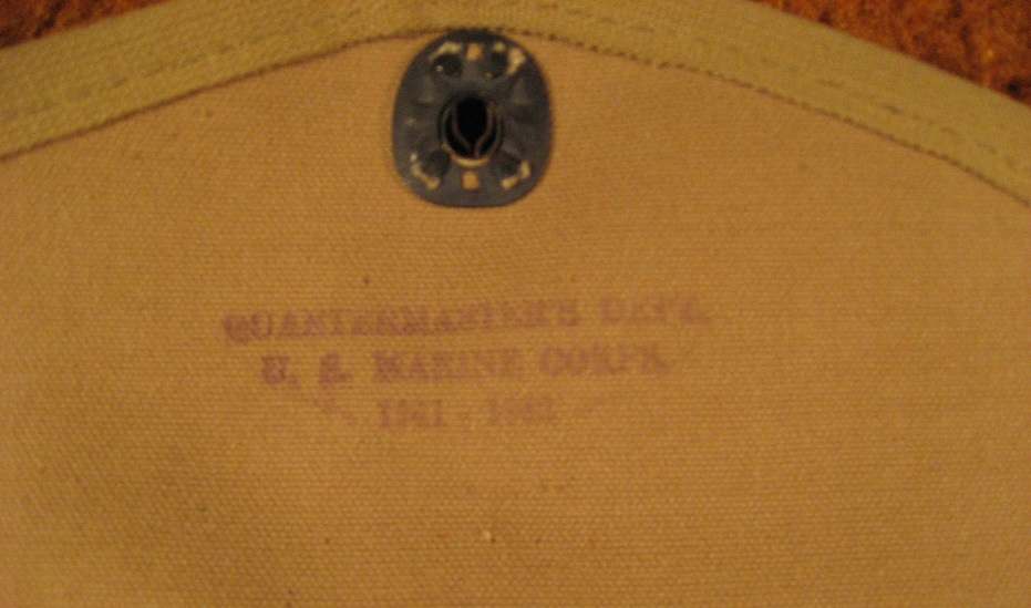 EARLY WW2 USMC DEPOT MAP CASE UNIS MARKED AND NAMED - FIELD & PERSONAL ...