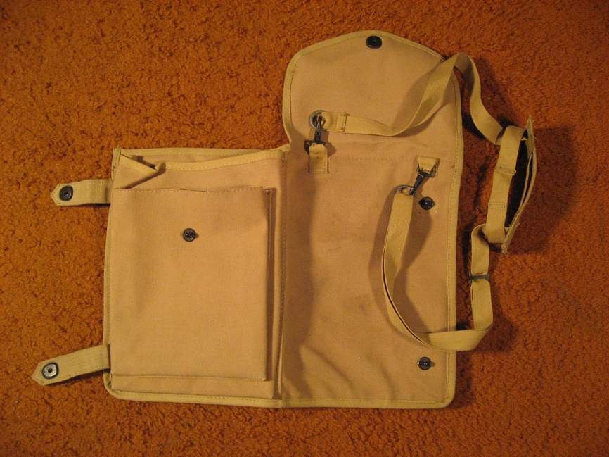 EARLY WW2 USMC DEPOT MAP CASE UNIS MARKED AND NAMED - FIELD & PERSONAL ...