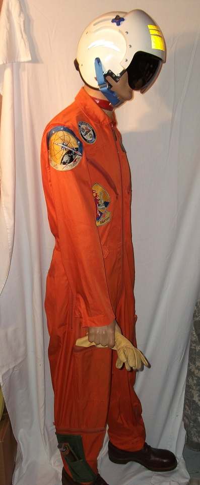 Orange Navy flight suit, part of an admiral's group - FLIGHT CLOTHING ...