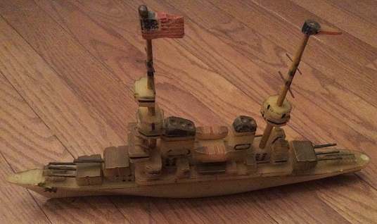 USS Marble Folk Art Battleship - MISC MILITARIA - U.S. Militaria Forum