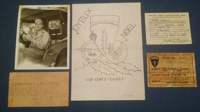 WWII SHAEF Supreme HQ Entry Pass - Paris 1944 ETO - EPHEMERA ...