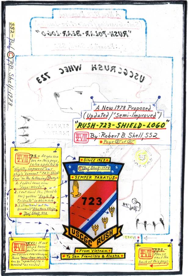 A USCGC RUSH (WHEC-723) Patch - Coast Guard Artist! - US COAST GUARD ...