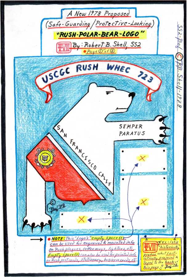 A USCGC RUSH (WHEC-723) Patch - Coast Guard Artist! - US COAST GUARD ...