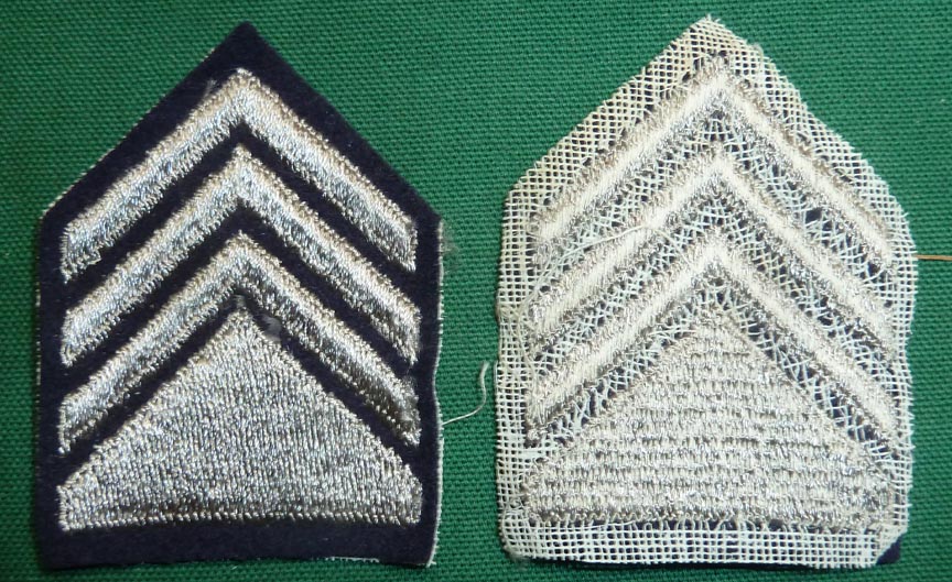 What are these 2" Silver on Blue Chevrons? - CAN YOU IDENTIFY THIS ...