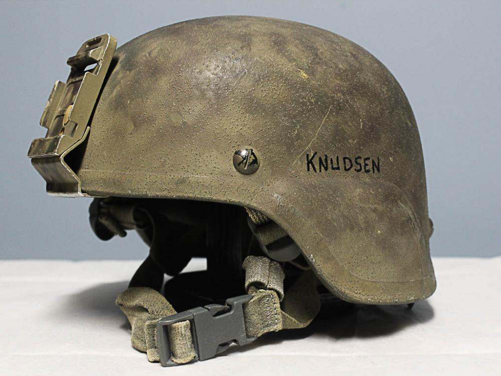 Camo Painted ACH - Combat Used - MODERN COMPOSITE HELMETS - U.S ...