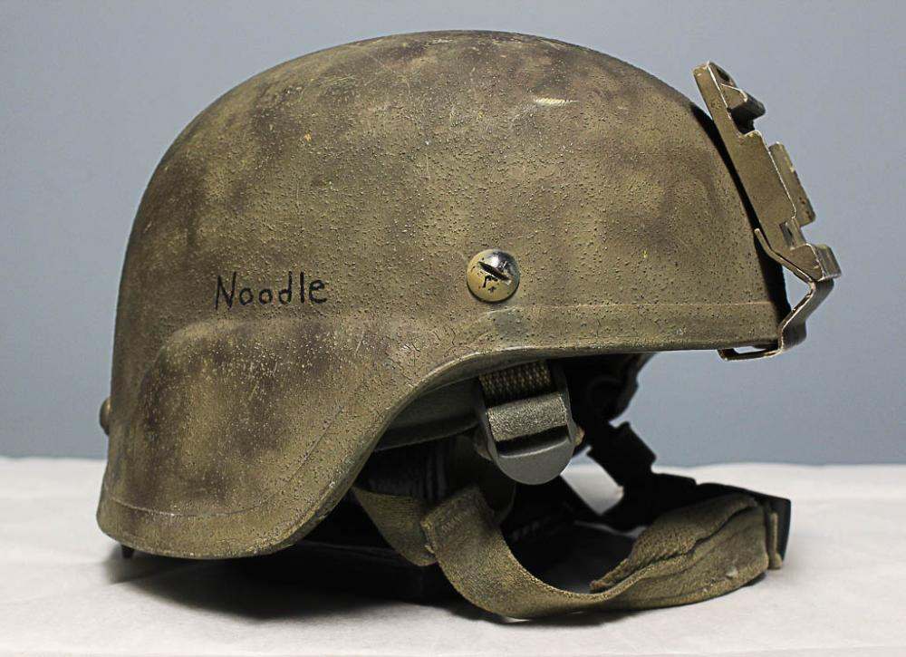 Camo Painted ACH - Combat Used - MODERN COMPOSITE HELMETS - U.S ...