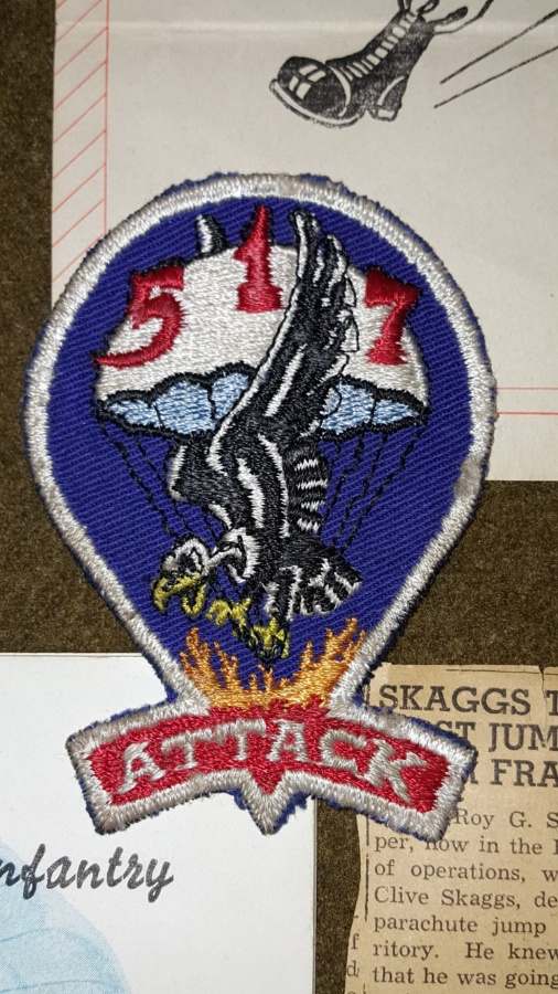 WWII 517th PIR Pocket Patch; Real vs Post War? - Page 2 - ARMY AND ...