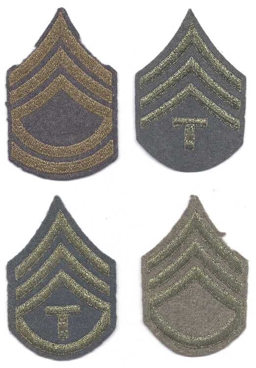 Green on Green Wool, USAAF SSG Rank - ARMY (INCLUDING USAAC/AAF) - U.S ...
