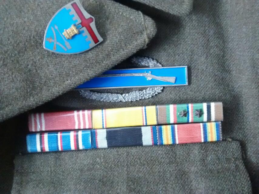 WW1 Army of Occupation ribbon on late WW2 uniforms - MEDALS ...