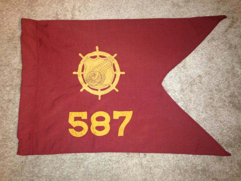 587th Transportation Company (Light Helicopter) Guidon - BASE/BIVOUAC ...