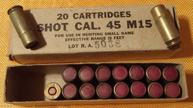 Cartridge, Shot Cal. 45 M15 & M12 - FIREARMS - U.S. Militaria Forum