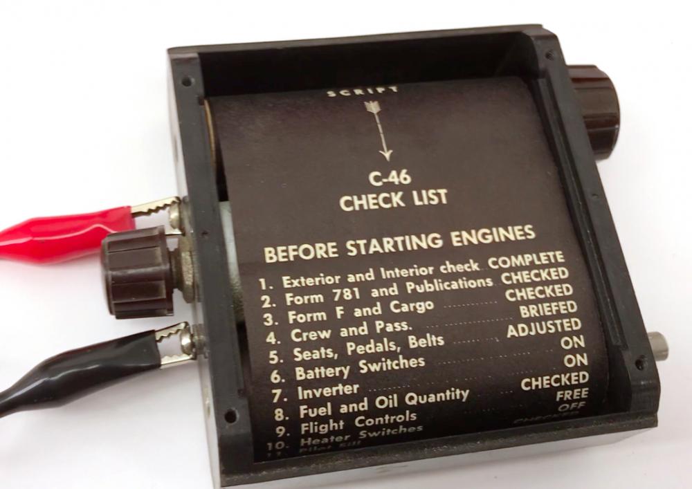 C-46 Commando aircraft scroll checklist - MILITARY AIRCRAFT & AVIATION ...