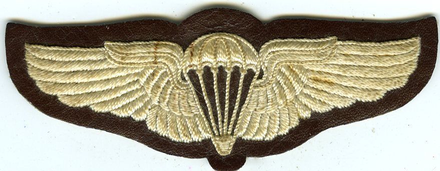 OSS Jump Wing: Chinese hand embroidered on leather - AIRBORNE, GLIDER ...