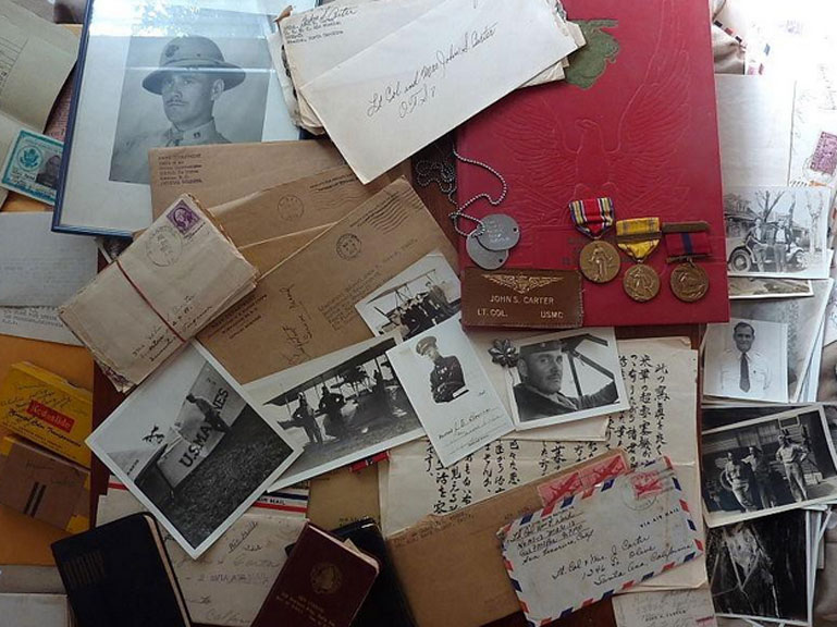 LtCol John S. Carter USMC Nicaragua Campaign & WWII Aviator - MEDALS ...