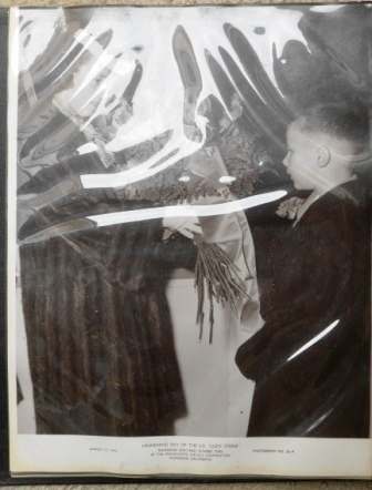 March 13, 1943 Liberty Ship SS Lucy Stone photographic christening ...