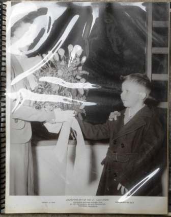 March 13, 1943 Liberty Ship SS Lucy Stone photographic christening ...