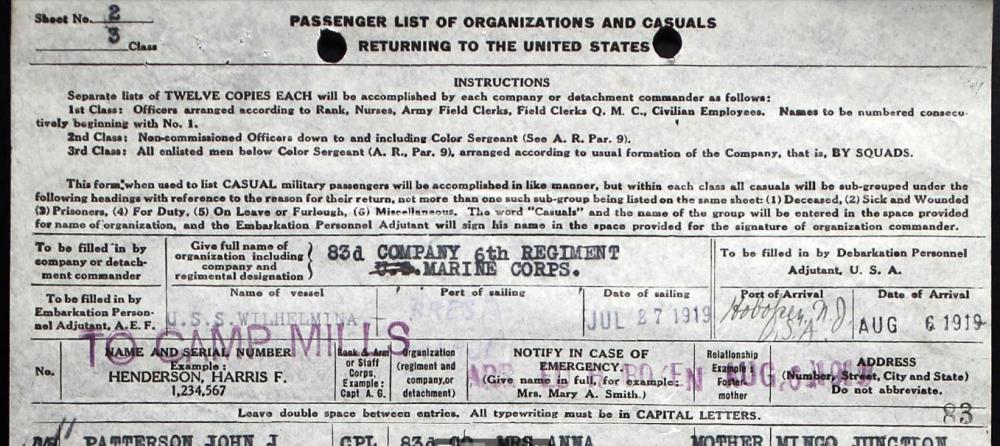 WW1 USMC discharge papers & photographs find at flea market - EPHEMERA ...