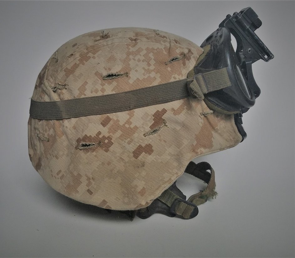Salty USMC LWH Worn in Iraq - MODERN COMPOSITE HELMETS - U.S. Militaria ...