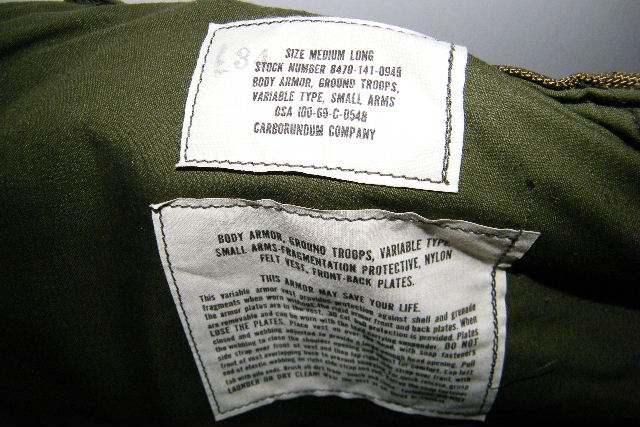 Use of Ground Troops Variable Body Armor in Vietnam - BODY ARMOR - U.S ...