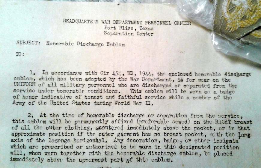 original instructions on how to properly wear and attach the ruptured ...