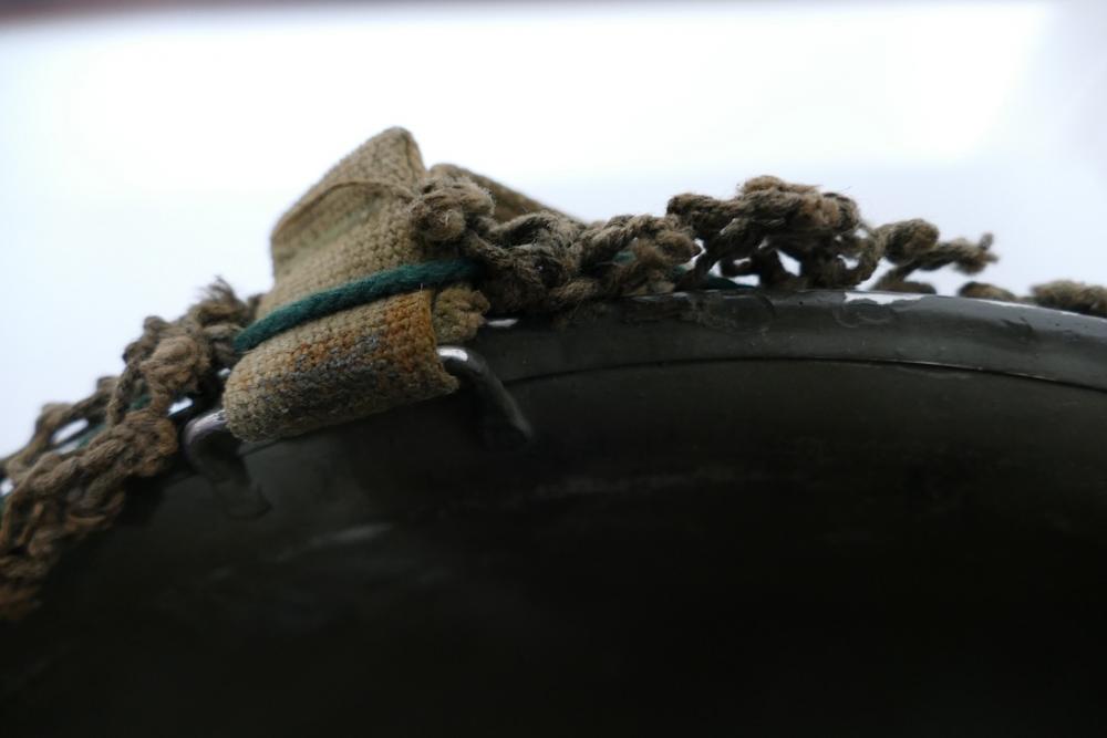 WW2 M1 helmet complete with shrimp net - How much is authentic - M-1; M ...