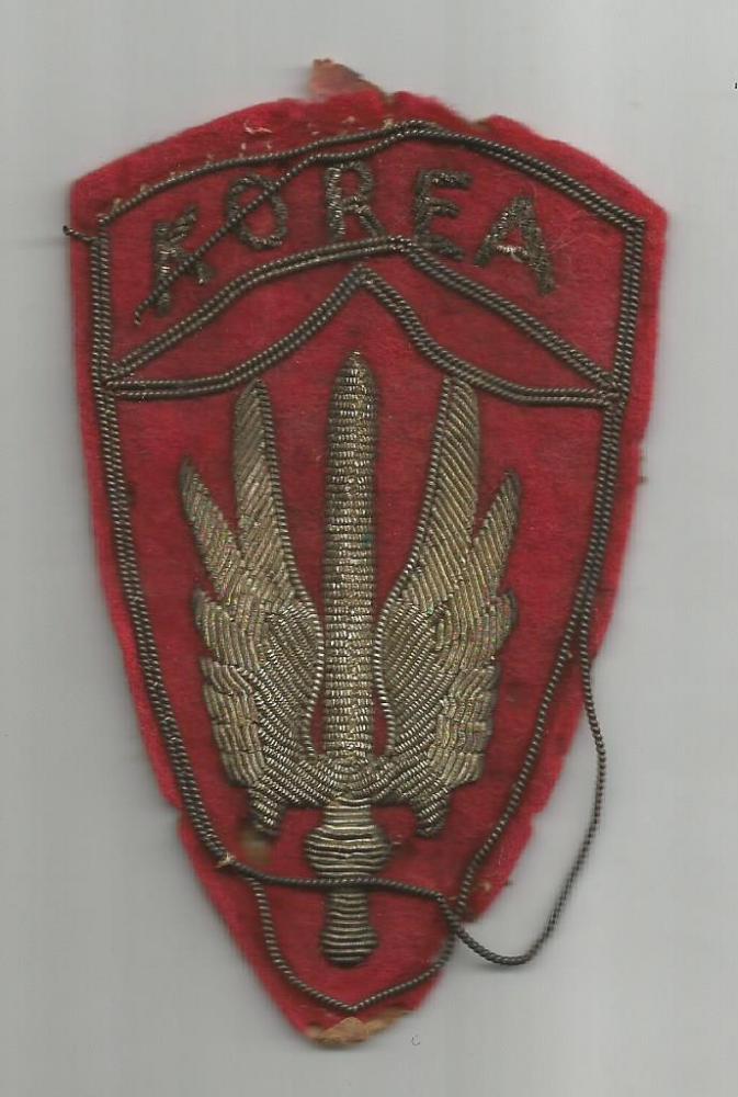 A theatre made bullion SCARWAF Korea patch - ARMY AND USAAF - U.S ...