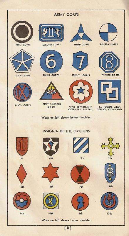 1943 Authentic Insignia Guide to all the Armed Forces - HOMEFRONT & THE ...