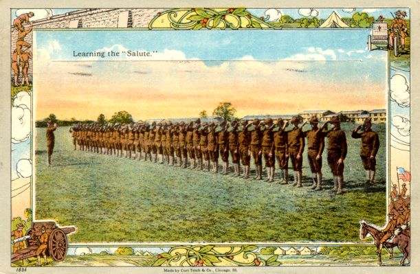 1918 Camp Custer, Michigan Postcard Folder - EPHEMERA, PHOTOGRAPHS ...