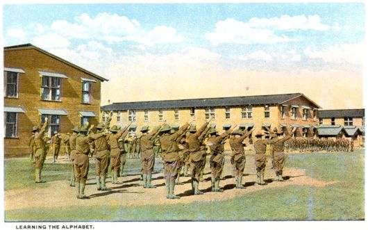 1918 Camp Custer, Michigan Postcard Folder - EPHEMERA, PHOTOGRAPHS ...