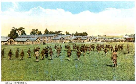 1918 Camp Custer, Michigan Postcard Folder - EPHEMERA, PHOTOGRAPHS ...
