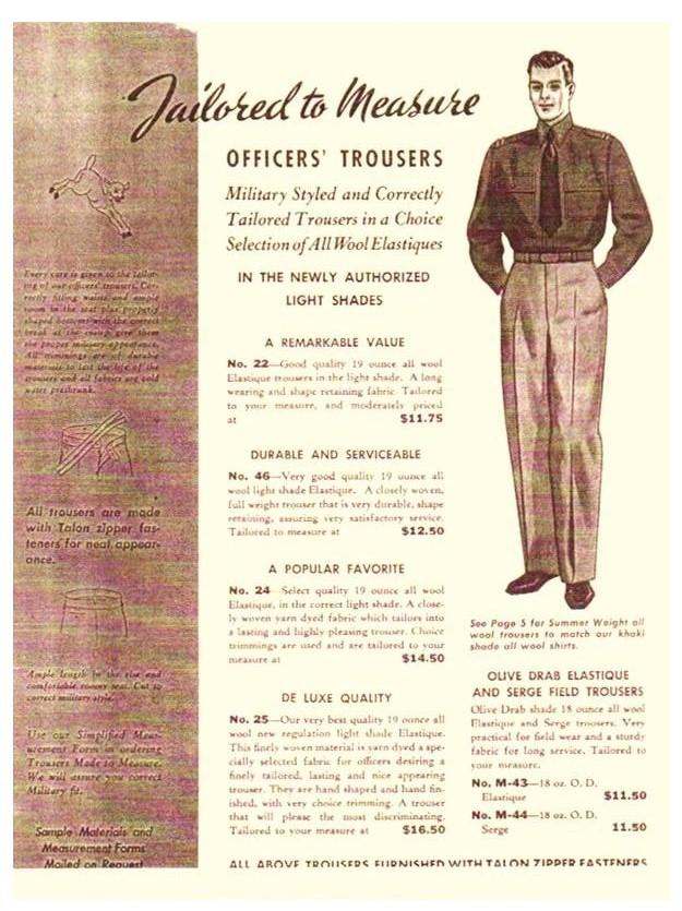 1942 Associated Military Stores of Chicago - UNIFORMS - U.S. Militaria ...