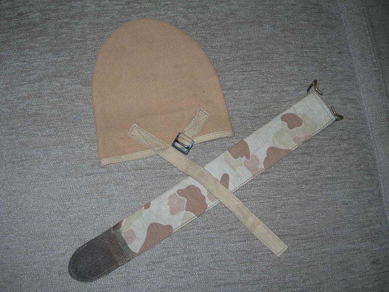 USMC Shovel Cover and Field Made Bayonet Scabbard Cover - FIELD ...