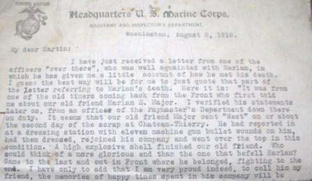Amazing Letter to Brother of KIA Marine Officer - EPHEMERA, PHOTOGRAPHS ...