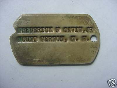 Child's WWII "Dog Tag" - HOMEFRONT & THE WAR EFFORT - U.S. Militaria Forum