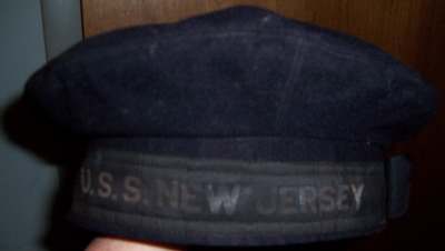WW1 U.S.S. NEW JERSEY HAT - NAVAL & SEA SERVICE UNIFORMS - U.S ...
