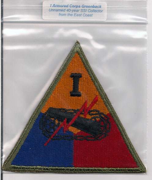I Armored Corps - ARMY AND USAAF - U.S. Militaria Forum