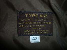 Type A-2 Jacket identification - UNIFORMS - U.S. Militaria Forum