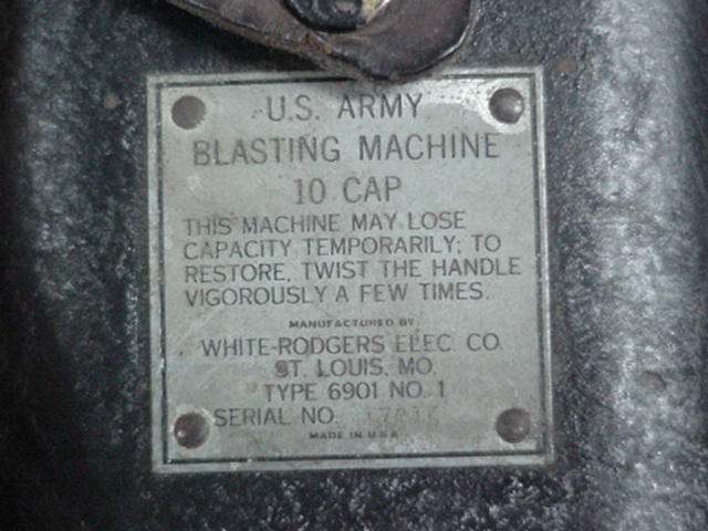 Blasting machines - FIELD & PERSONAL GEAR SECTION - U.S. Militaria Forum