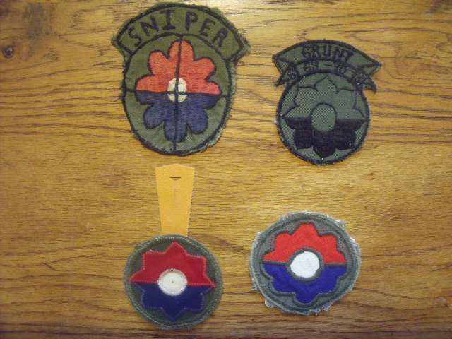 Psychedelic Cookie / Flower Power: 9th Infantry Division patches in ...