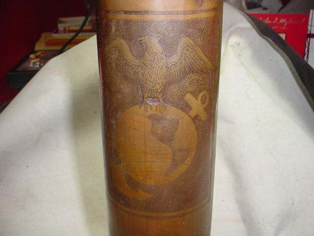 Wonderful WWI USMC Trench Art on Shell - TRENCH ART - U.S. Militaria Forum