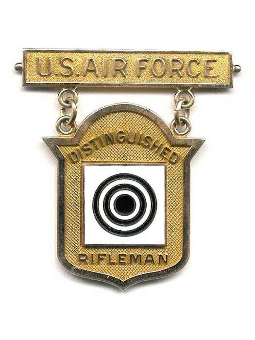 Named U.S. Air Force Distinguished Rifleman Badge 14k - MEDALS ...