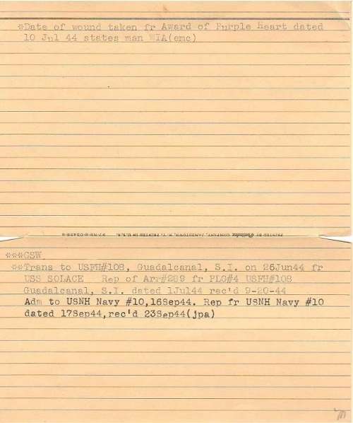 Lee Marvin's USMC WWII Causualty Card - MEDALS & DECORATIONS - U.S ...