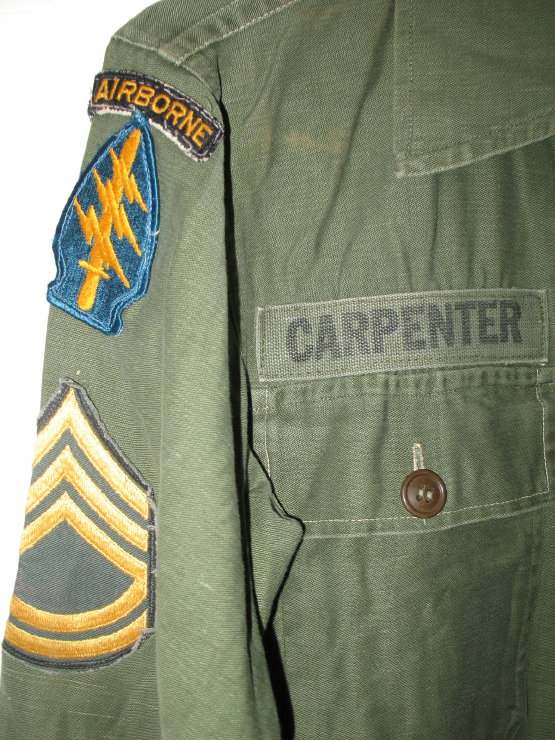 JFK SWCS/5th Group SF utility shirt, SFC Carpenter - UNIFORMS - U.S ...