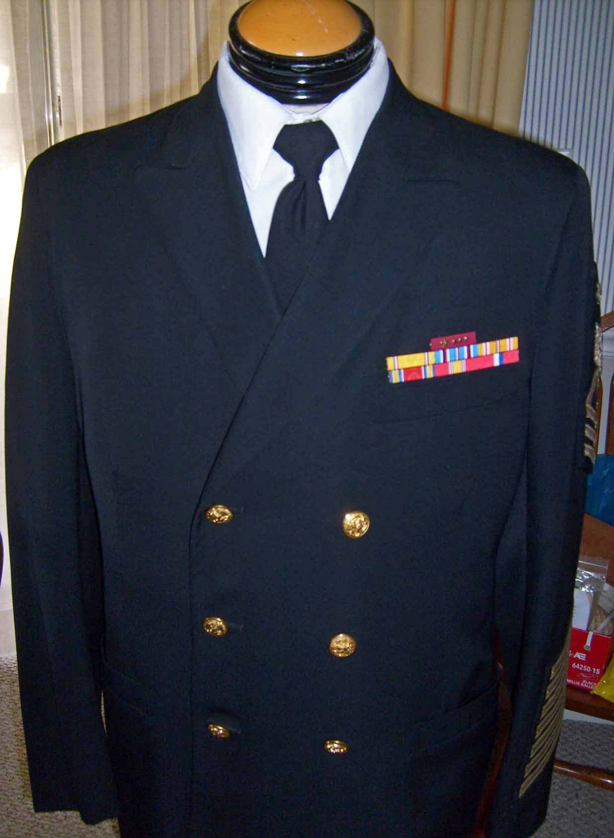 Master Chief's uniform saved from the trash - NAVAL & SEA SERVICE ...
