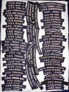 SOME RARE NAVY SHIP TABS - NAVY, COAST GUARD AND OTHER SEA SERVICES ...