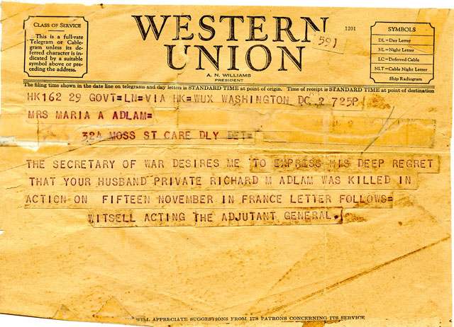 The Dreaded Telegram - EPHEMERA, PHOTOGRAPHS & MILITARY ARTWORK - U.S ...